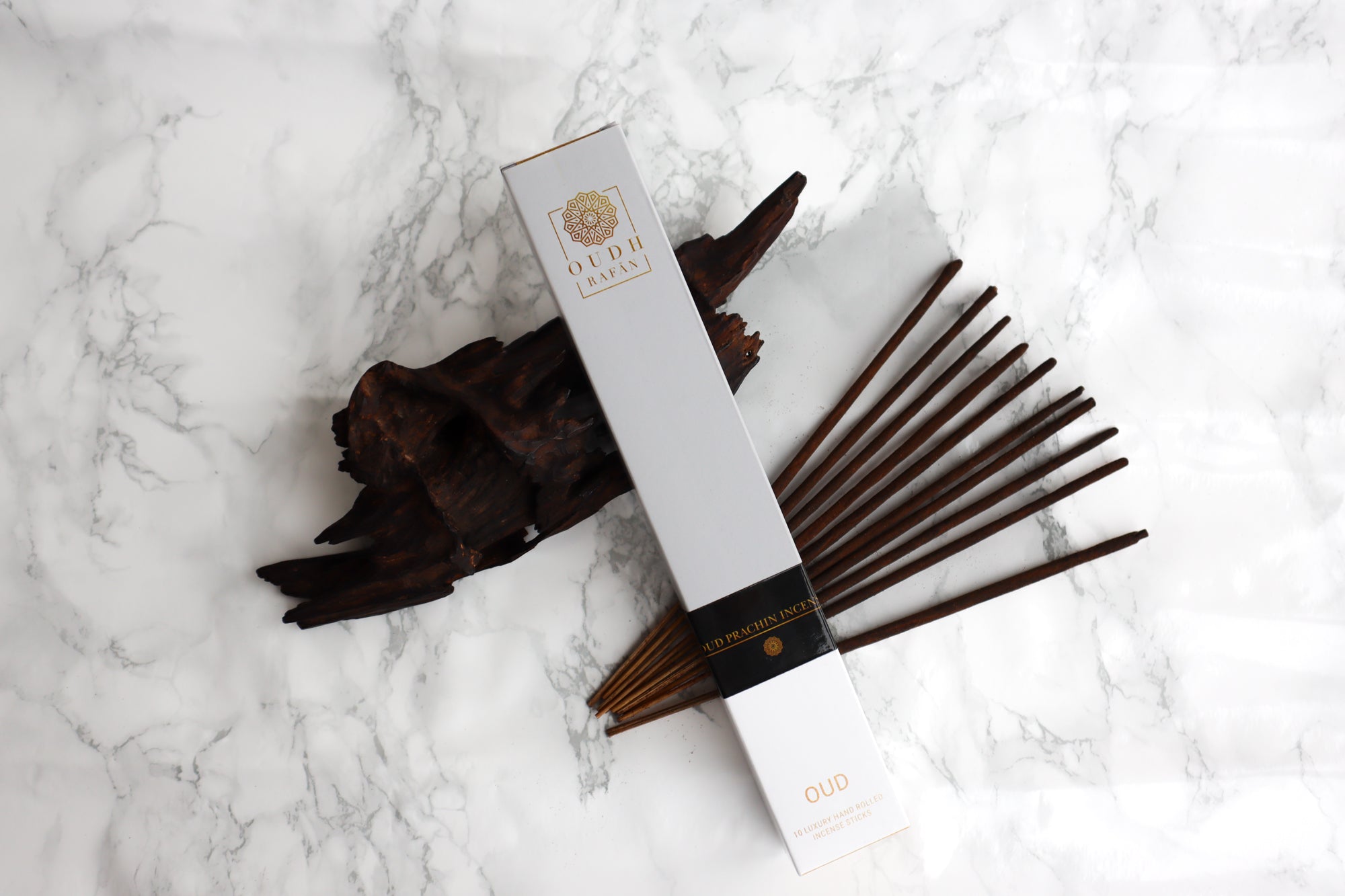 Oud Prachin- Organic Hand-rolled incense sticks coated with oud dust ...